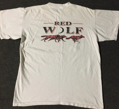 Vtg 90s Red Wolf Beer Follow Your Instinct Faded Shirt M L Single ...