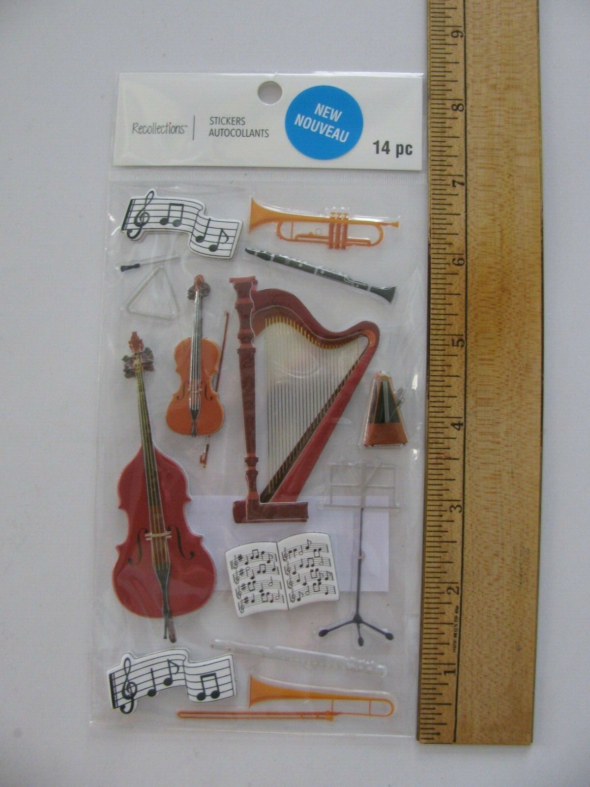 Recollections Dimensional Stickers MUSIC 14 Pieces NIP | eBay