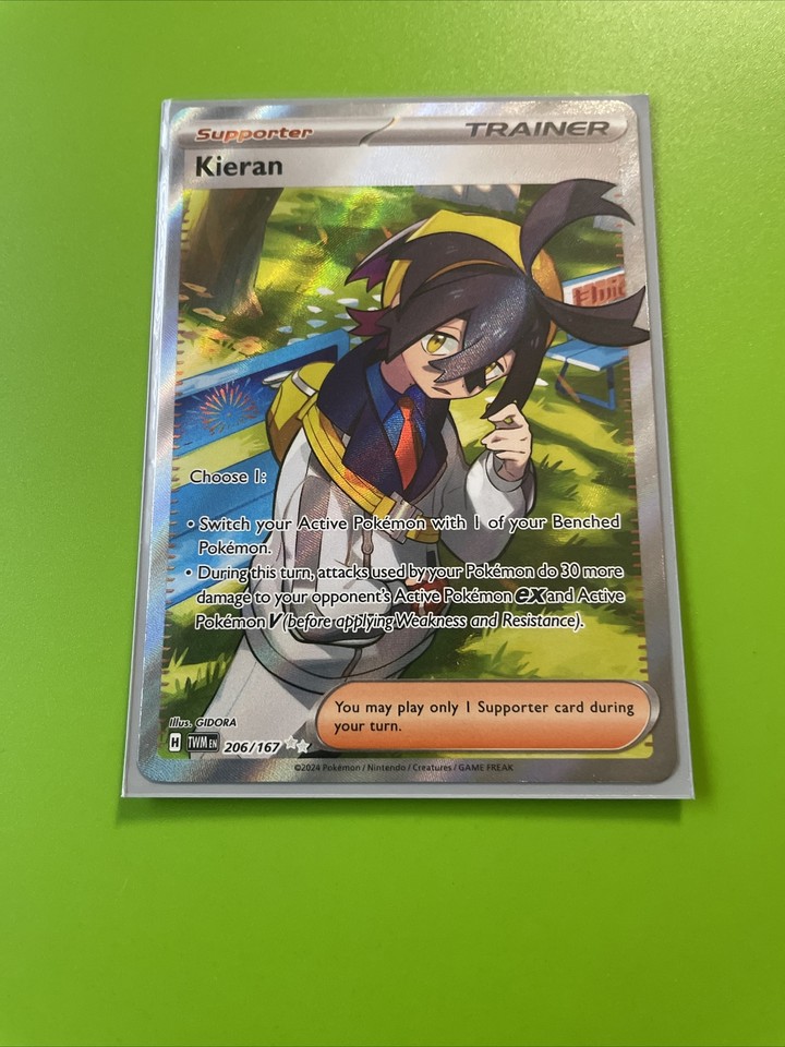 Holo Kieran - 206/167 Ultra Rare Twilight Masquerade Pokemon TCG | eBay