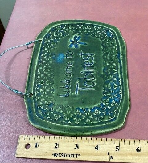 Hannah Ineson Welcome to Tobinest Green Dragonfly Hanging Pottery ...