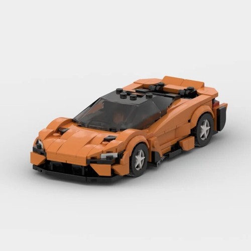 Brick Works Orange McLaren 765lt Racing Sports Car MOC Legos Toy | eBay