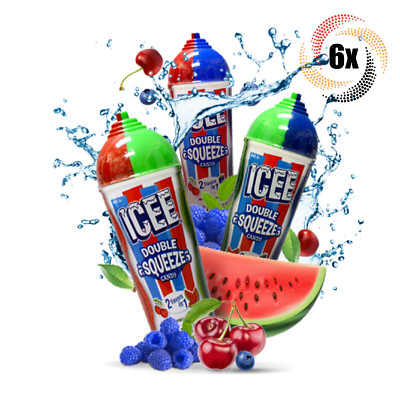 6x Cups Koko's Icee Assorted 3 Flavors Double Squeeze Novelty Candy | 2 ...