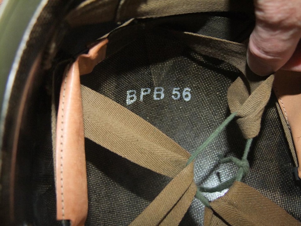 West German M56 Zweiteiliger Stahlhelm Helmet, BPB 56 | eBay
