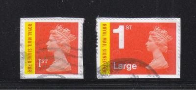 GREAT BRITAIN 2013 MACHIN ROYAL MAIL SIGNED FOR (MA13) 1ST CLASS 2 ...