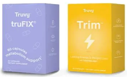 TruVision Truvy TruFix & Trim Energy and Weight Loss Combo 1 Month 30 ...