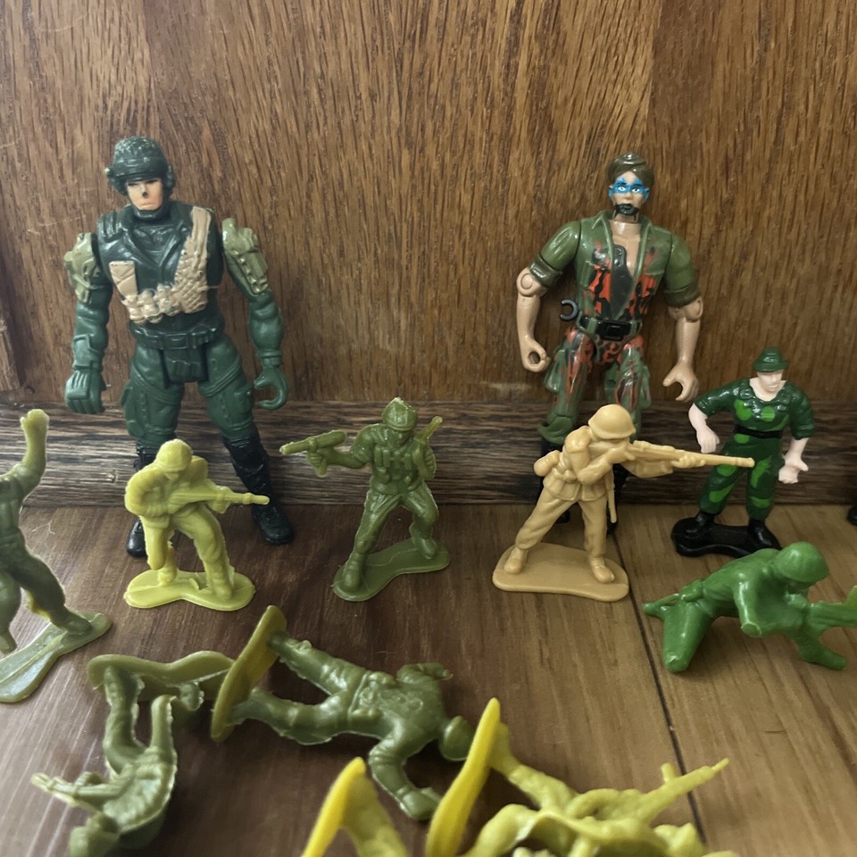 HUGE Lot Of Military Army Action Figures Toys Various Sizes And Brands ...
