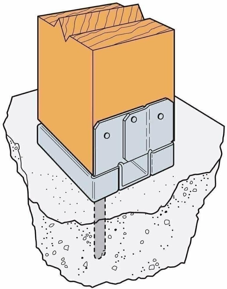 Simpson Strong Tie ABA66Z Z-Max 6 by 6 Adjustable Post Base | eBay