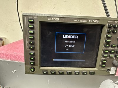 LEADER LV 5800 Dual SDI Monitor, 2 X LV 58SER01, LV 58SER40A | eBay