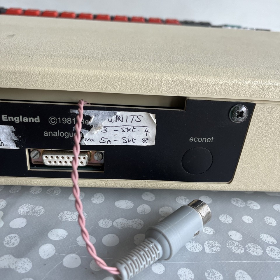 BBC Micro Computer Vintage Untested well used turns on caps-lock light ...