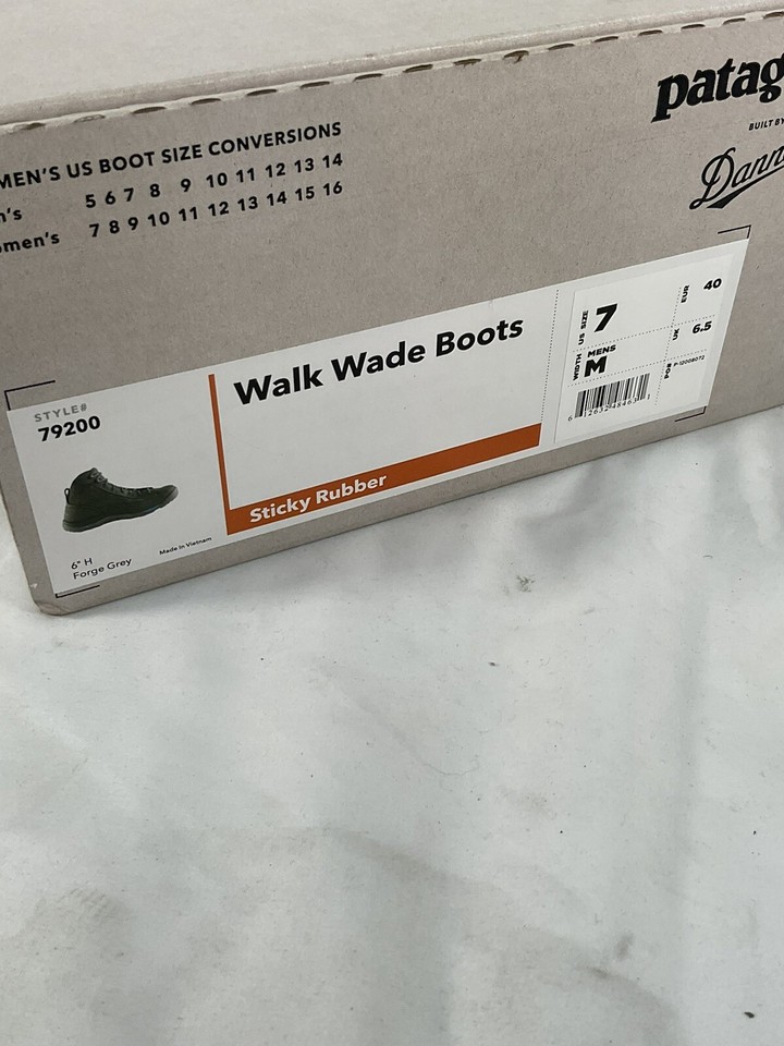Patagonia Danner 79200 Walk Wade Boots Sticky Rubber Vibram Megagrip ...