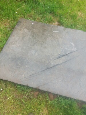 Very Large Delabole Slate Slab 160cm X 90cm 4cm thick average depth ...