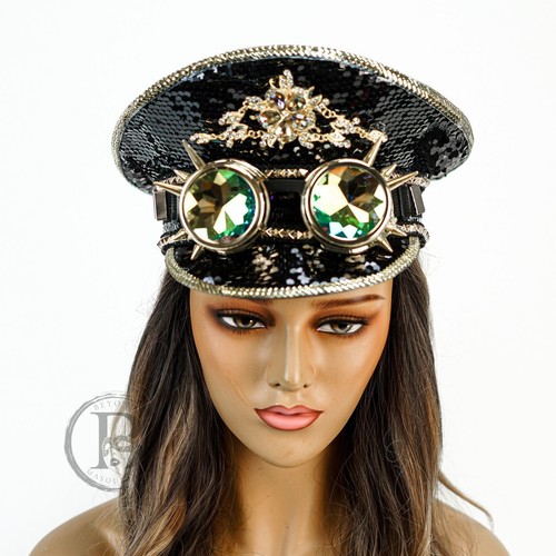 Steampunk Burning Man Captain Hat Tall Hat Victorian Tea Party Top Hat ...