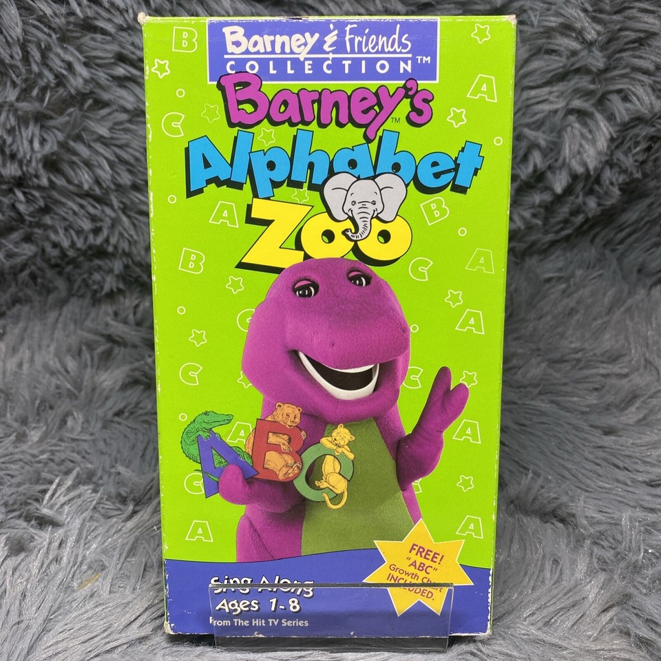 Barney and Friends Collection Barneys Alphabet Zoo VHS Tape 1994 Kids ...