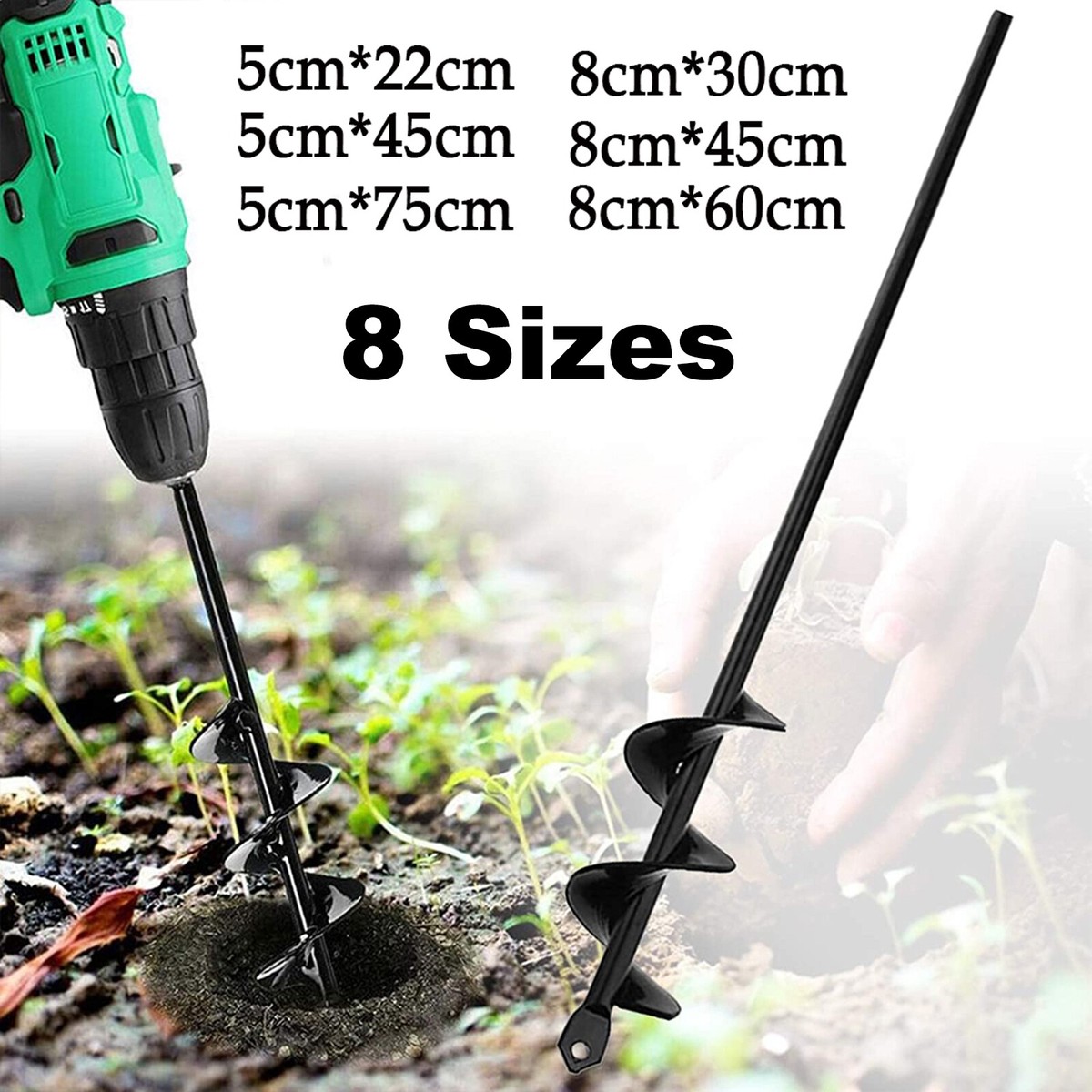 Bulb Planter Drill Attachment Hex Drill Bulb Auger Large