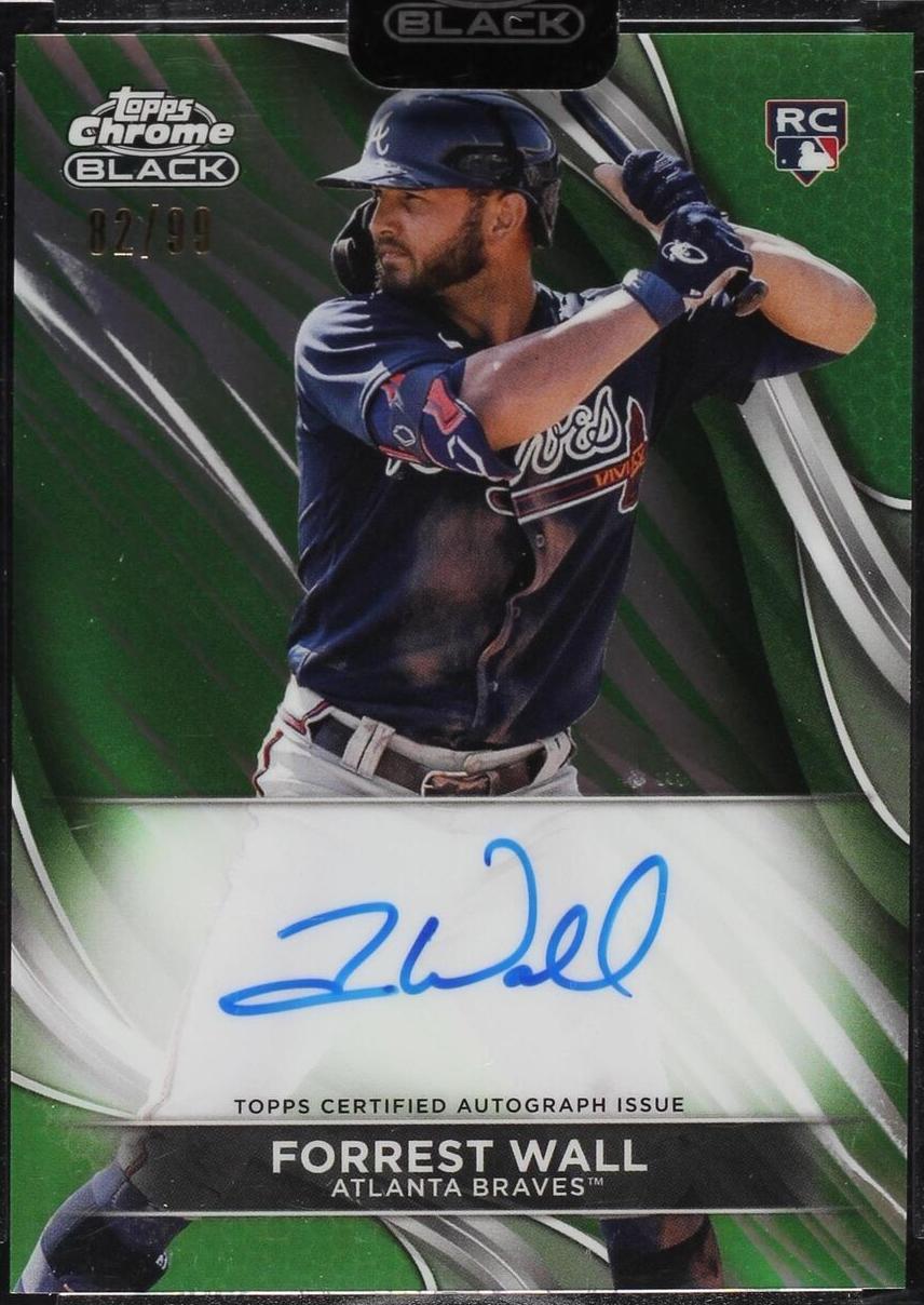 2024 Topps Chrome Black - Autographs Forrest Wall #CBA-FW Green ...