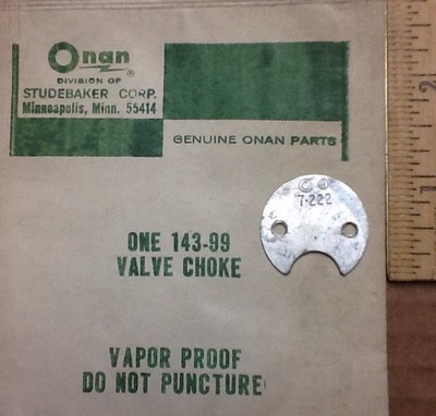 ONAN Genuine 143-99 143-0099 Valve Choke Plate (Stamped 7-222) | eBay
