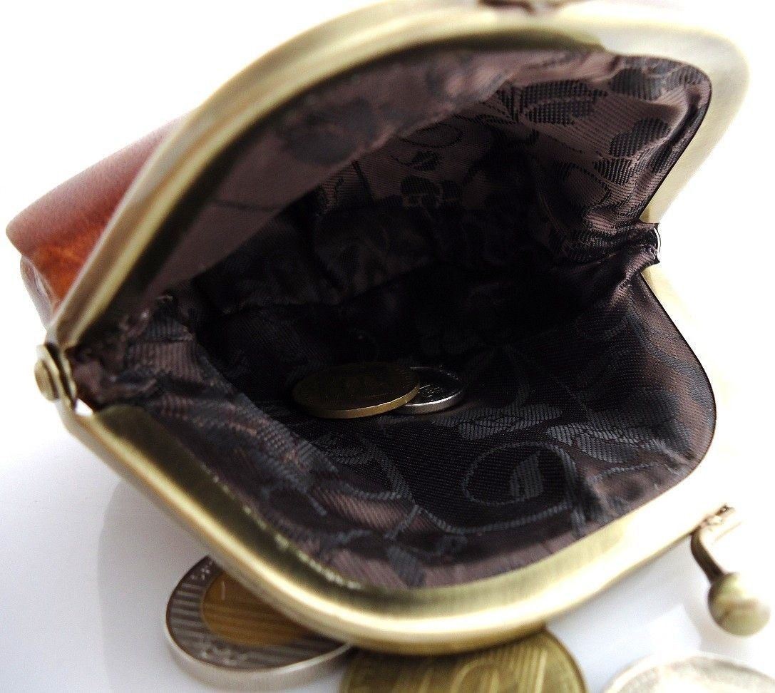 Genuine Soft leather woman mini Coins purse bag Ladies wallet case ...