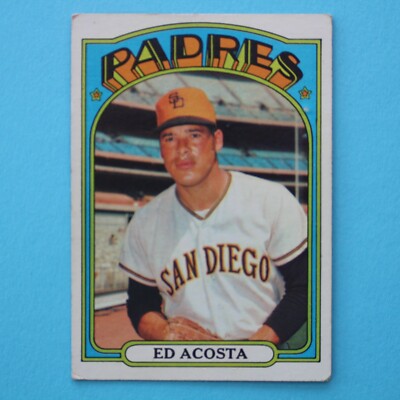 1972 Topps Baseball #123 Ed Acosta - Excellent Condition | eBay