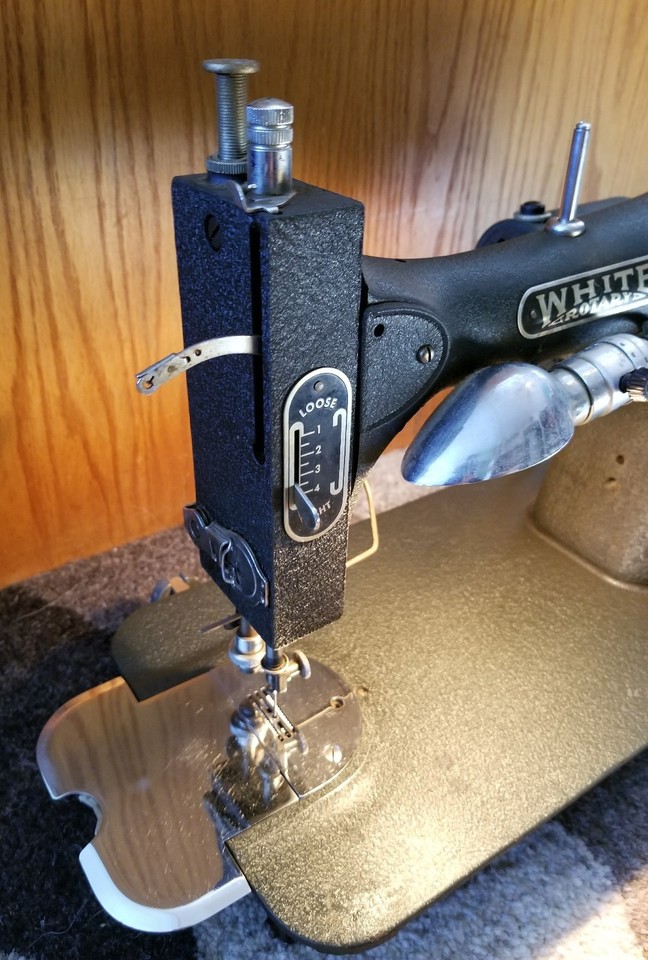 White Rotary Vintage Sewing Machine Antique Electric Dressmaster 127 ...