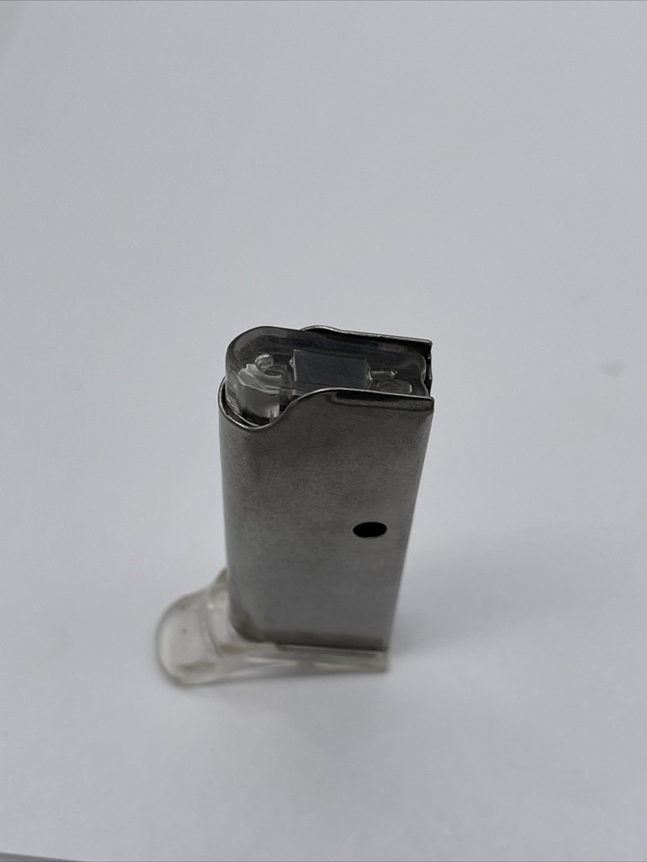 #B4FR RARE AMT BackUp SS 5 Round 380 Auto Magazine Clear Finger Rest ...