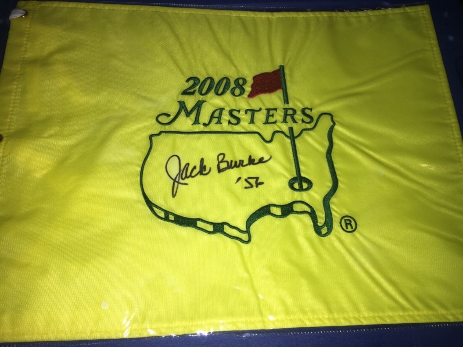 Golf Memorabilia | Autographed Pin Flags