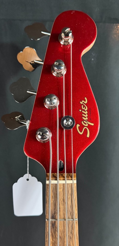 Squier Paranormal Rascal Bass 4-String Bass Guitar Candy Apple Red ...
