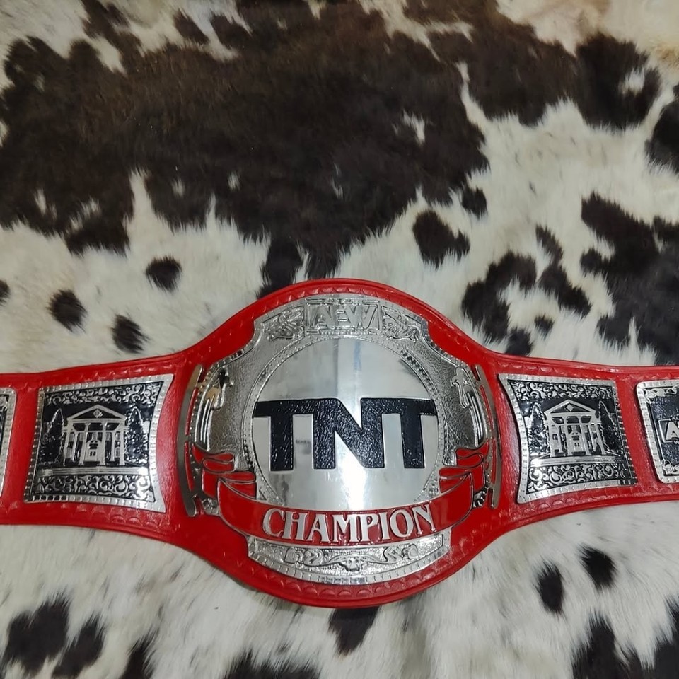 AEW TNT Championship Replica Belt - Red Strap Television Title | eBay