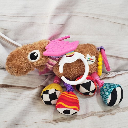 Lamaze Muffin The Moose Sensory Soother Baby Plush Rattle Teether ...