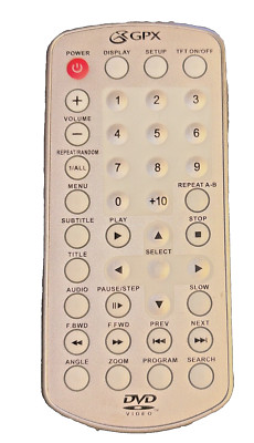 GPX PDL705 DVD Remote Control Works Tested R028 | eBay