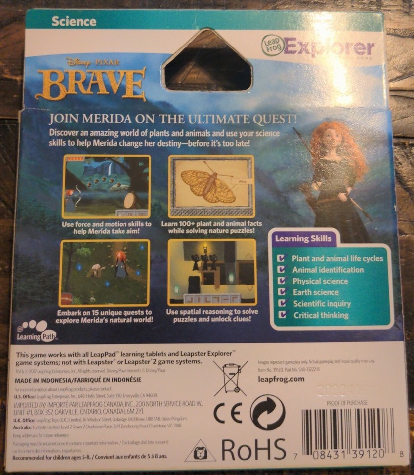 Leapfrog Explorer - LeapPad Learning Game - Brave - Science - New ...