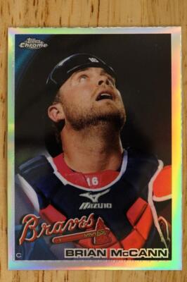 2010 Topps Chrome Refractor #89 Brian McCann Atlanta Braves Baseball ...