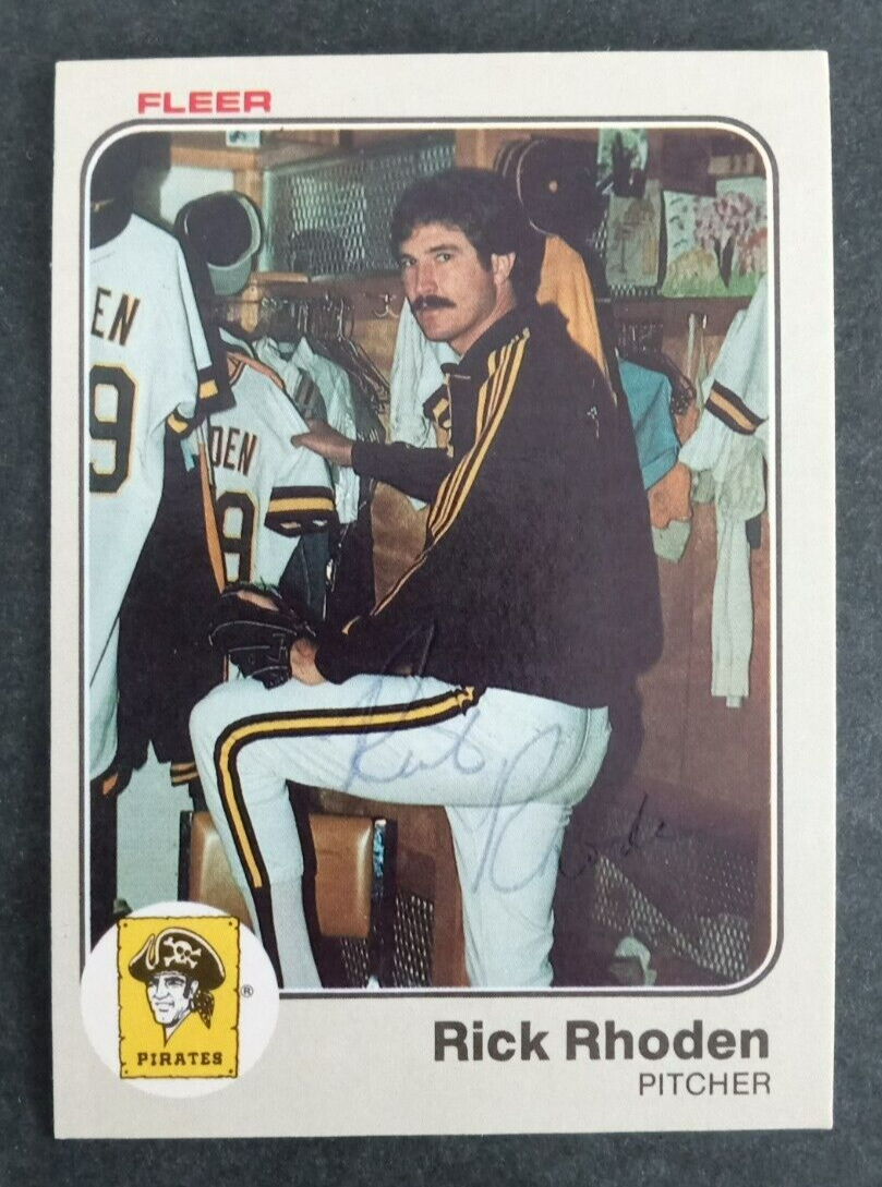 1983 Fleer SIGNED: Rick Rhoden, PIRATES #318 | eBay