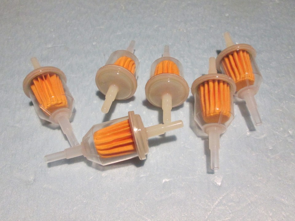 6 Pk Fuel Filters fit Various Small Gasoline Engine w. 1/4" and 5/16 ...