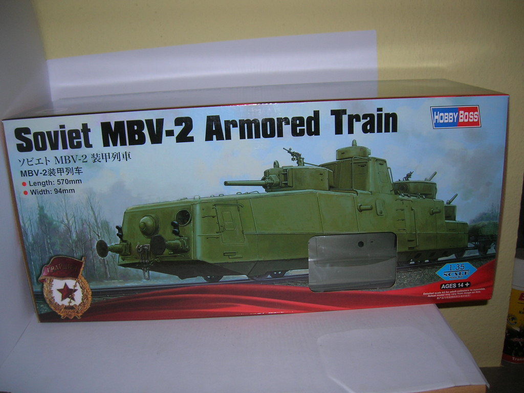 Hobby Boss Soviet MBV-2 Armored Train late F-34 Gun Lok Zug 1:35 ...