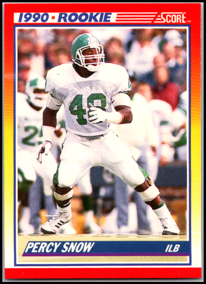 1990 Score ROOKIE RC #305 Percy Snow FREE SHIPPING! | eBay