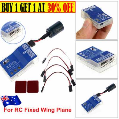 A3 V2 RC AirPlane Flight Stabilizer Controller for RC plane Fixed Wing ...