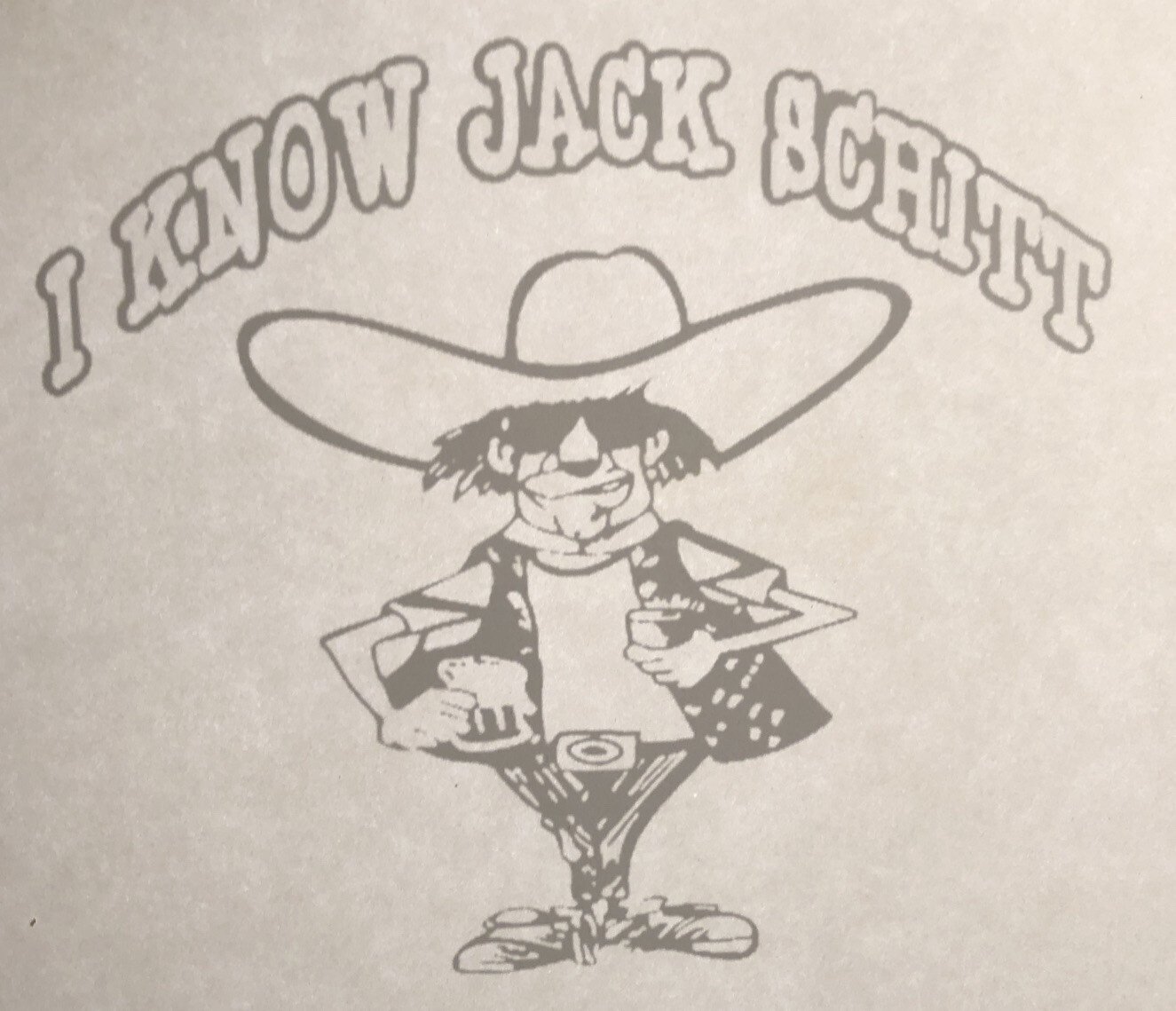 I Know Jack Schitt T Shirt Heat Iron On Transfer Black Ink | eBay