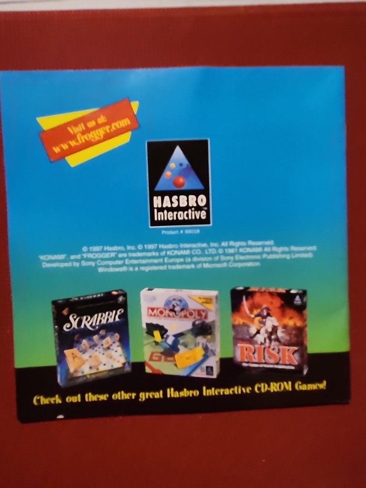 FROGGER CD ROM PC GAME HE'S BACK BOOKLET ONLY | eBay