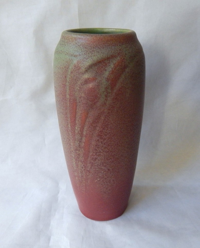 Rookwood Pottery XIV Magenta and Green Vase 2114 | eBay