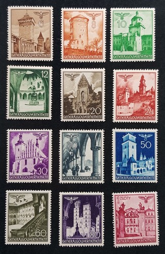 German Third Reich 1940 Occ. Poland General Government Buildings ...