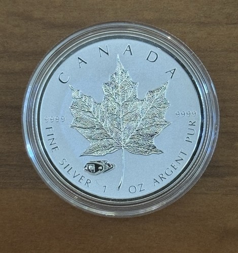 2016 1oz Canadian Maple Leaf Tank Privy 0.9999 Silver Coin MINT ...