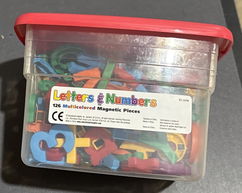 Alphamagnets Uppercase Magnetic Letters 42 Pcs Color Multicolored Back ...