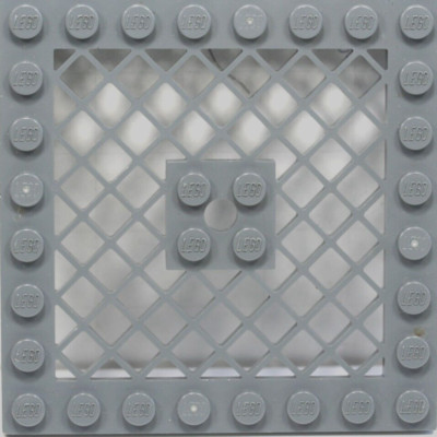 Lego Plates #4151 grate plate 8x8 with hole dark stone gray | eBay