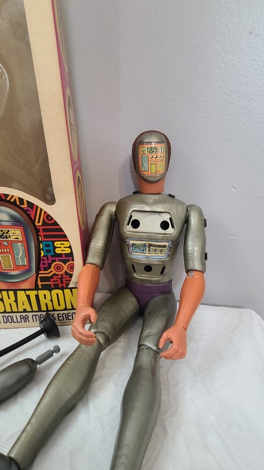 Vintage 1970s Kenner Six Million Dollar Man Figure Maskatron Man Set | eBay