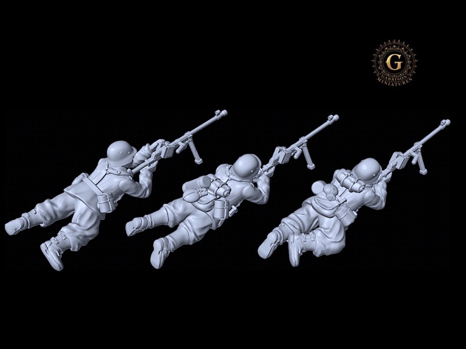 WW2 German Infantry Panzerbuchse X3 28mm ideal Bolt Action Wargame ...