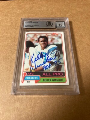 Kellen Winslow Signed 1981 Topps Rookie Card BAS Authenticated Auto ...