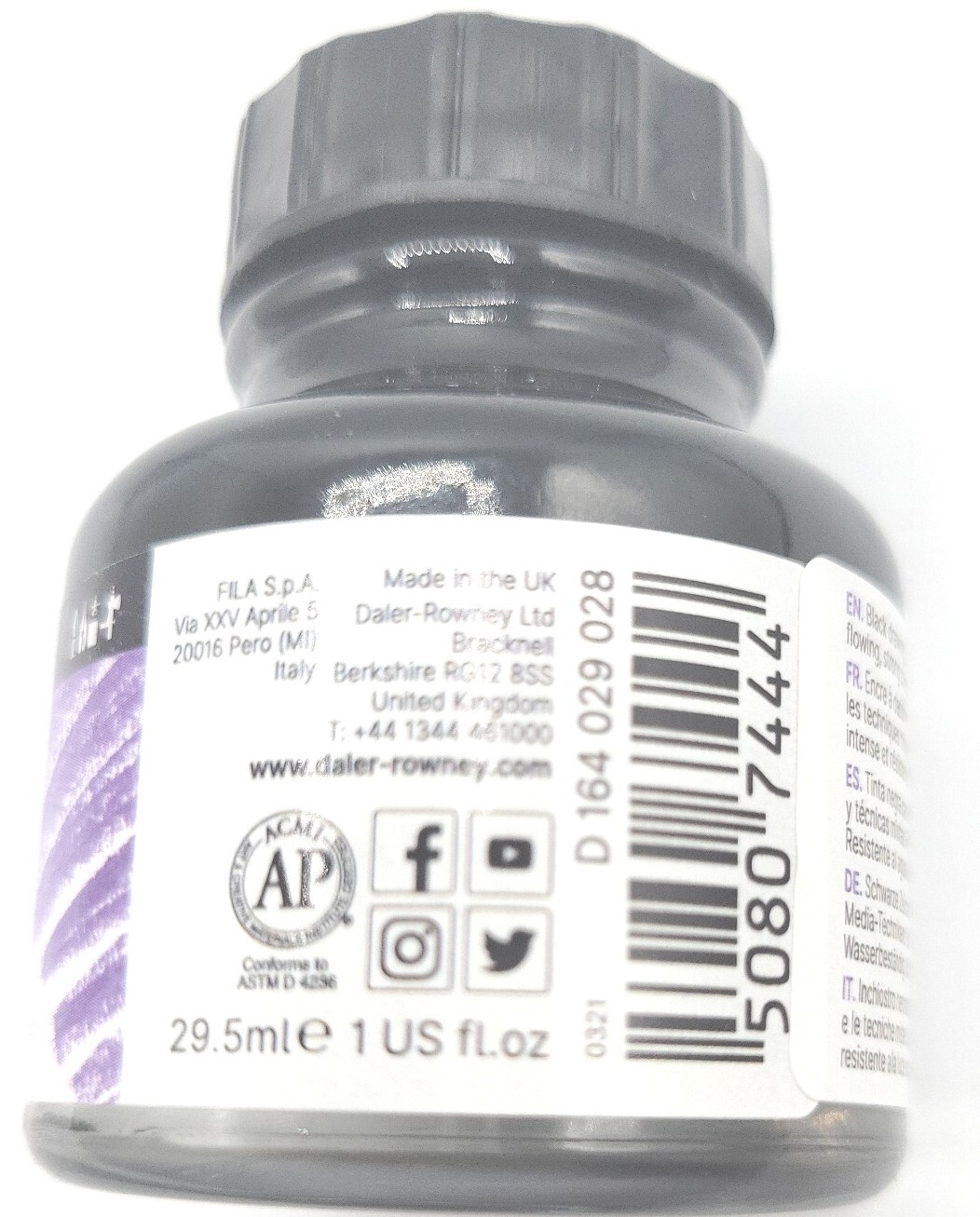 Daler-Rowney Simply Black Drawing & Calligraphy Ink 1 fl oz. Factory ...