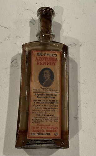 Vintage Bottle Dr. Pyle’s AZOTURIA REMEDY | eBay