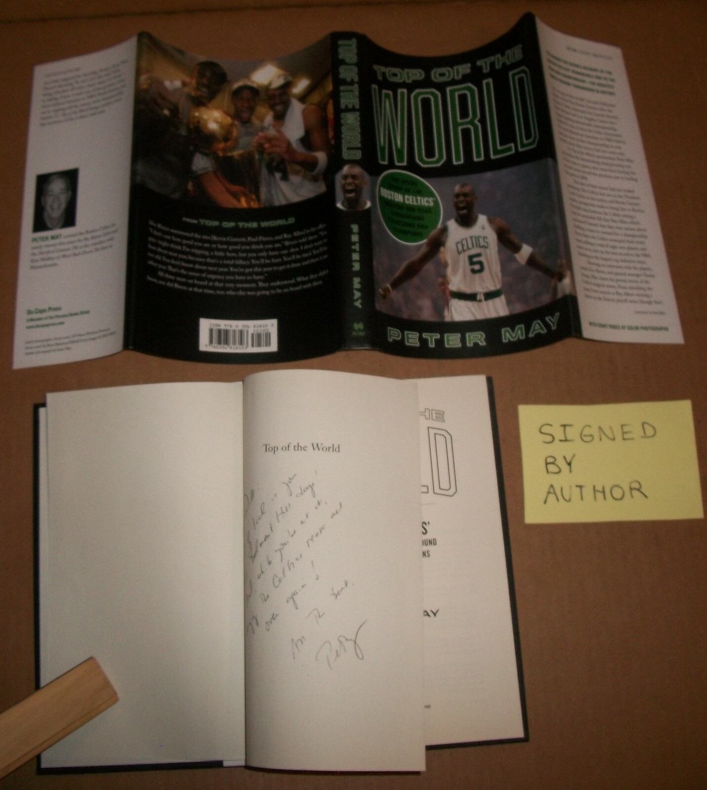 signed autographed by Peter May signed (sportswriter) 2008 Perseus HCDJ ...