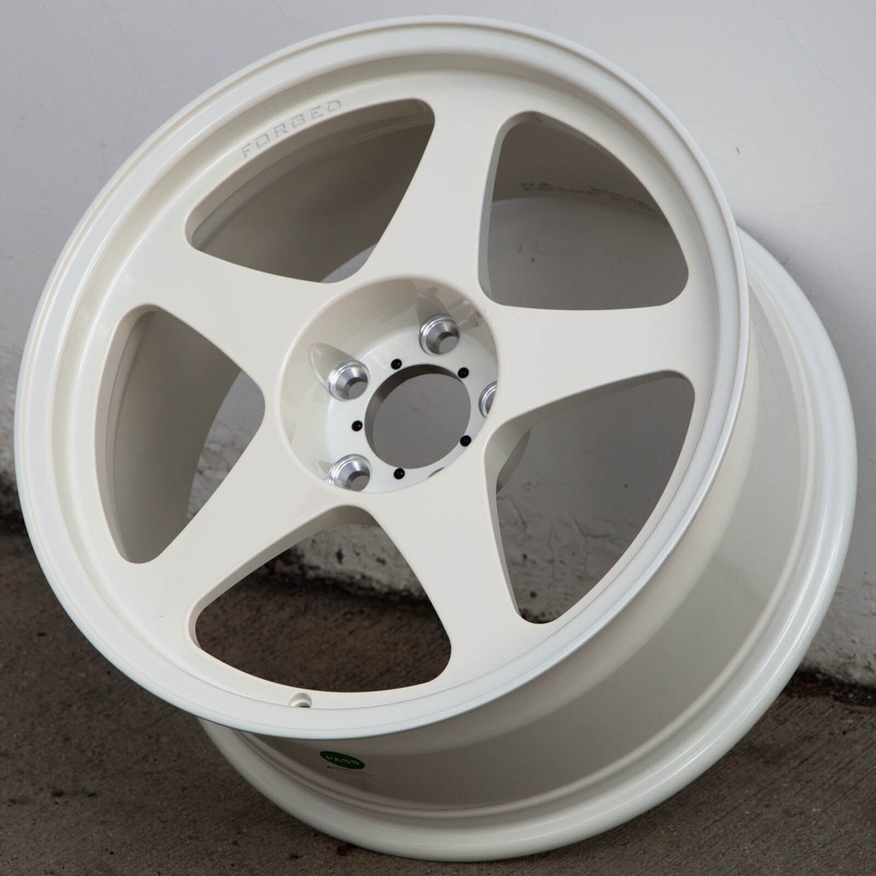 1 R6061 FORGED R1 18X8.5 5X108 +35 CHAMPIONSHIP WHITE WHEEL | eBay